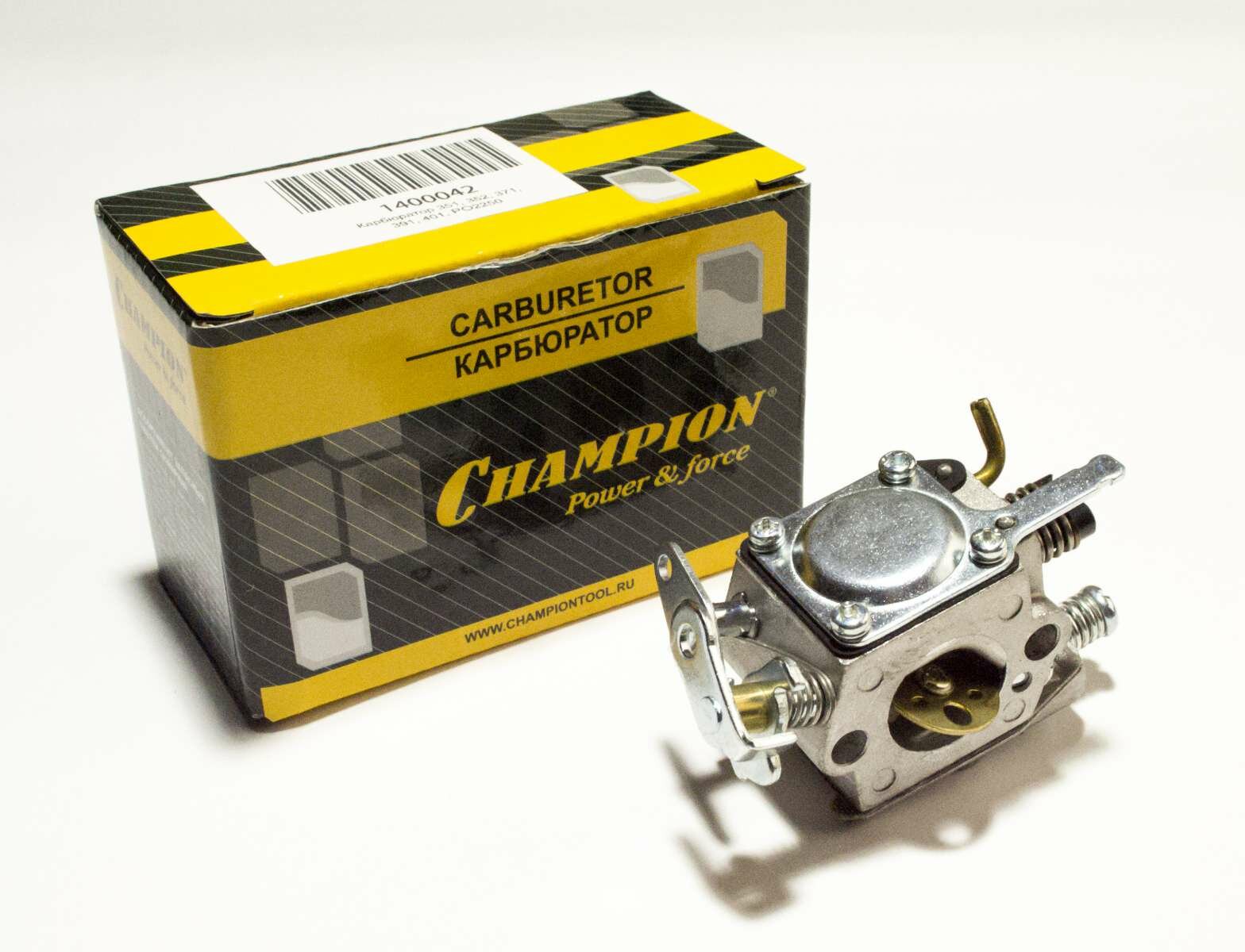 Карбюратор Champion для бензопил Partner 351, 352, 370, 371, 390, 420 (1400042)