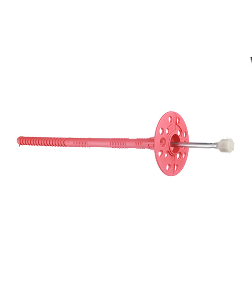 Дюбель для теплоизоляции 10х200 мм металлический гвоздь с термоголовкой (80 шт.)