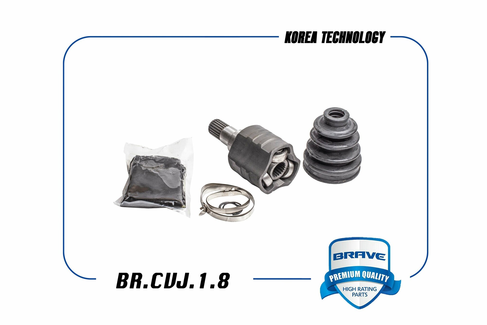 Шрус внутренний 96396137 BR. CVJ.1.8 MATIZ/SPARK M100, M200 0.8 05- A/T, Brave, BRCVJ18