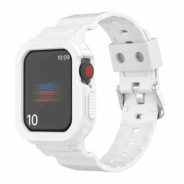Ремешок для Apple Watch 40/41 mm с защитным бампером White, белый