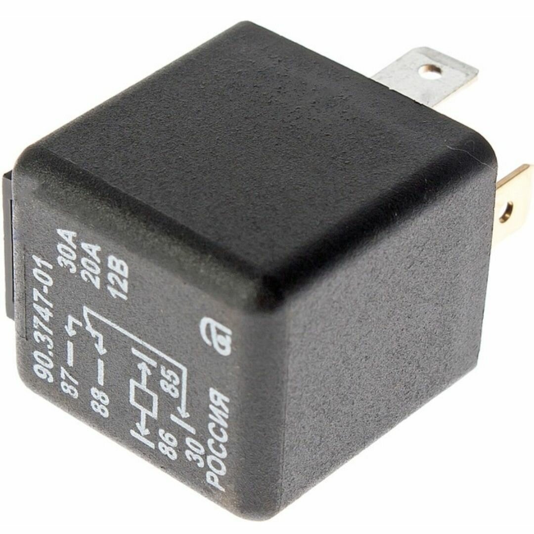 75.3777-01, Реле 5-ти конт. универсальное 12V/20A/30A ЛиАЗ 4292.60 / 4292.65