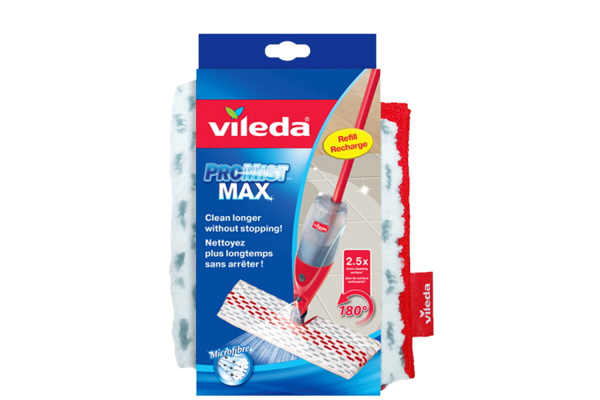 Насадка для швабры Vileda 12 Spray Max 168648 - сменная насадка для влажной уборки дома