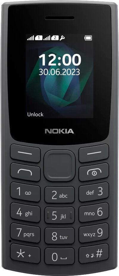 Мобильный кнопочный телефон Nokia 105,(TA-1557), Dual SIM, чёрный