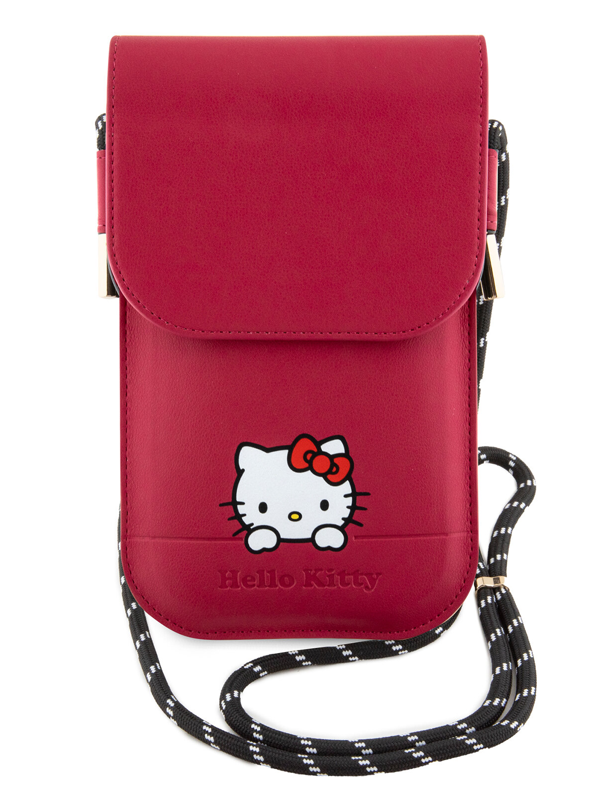 Hello Kitty для смартфонов сумка Wallet Phone Bag PU Smooth leather Dreaming Kitty with Cord Pink