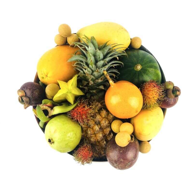 Подарочная коробка с экзотическими фруктами Большая 4,5кг 1шт.