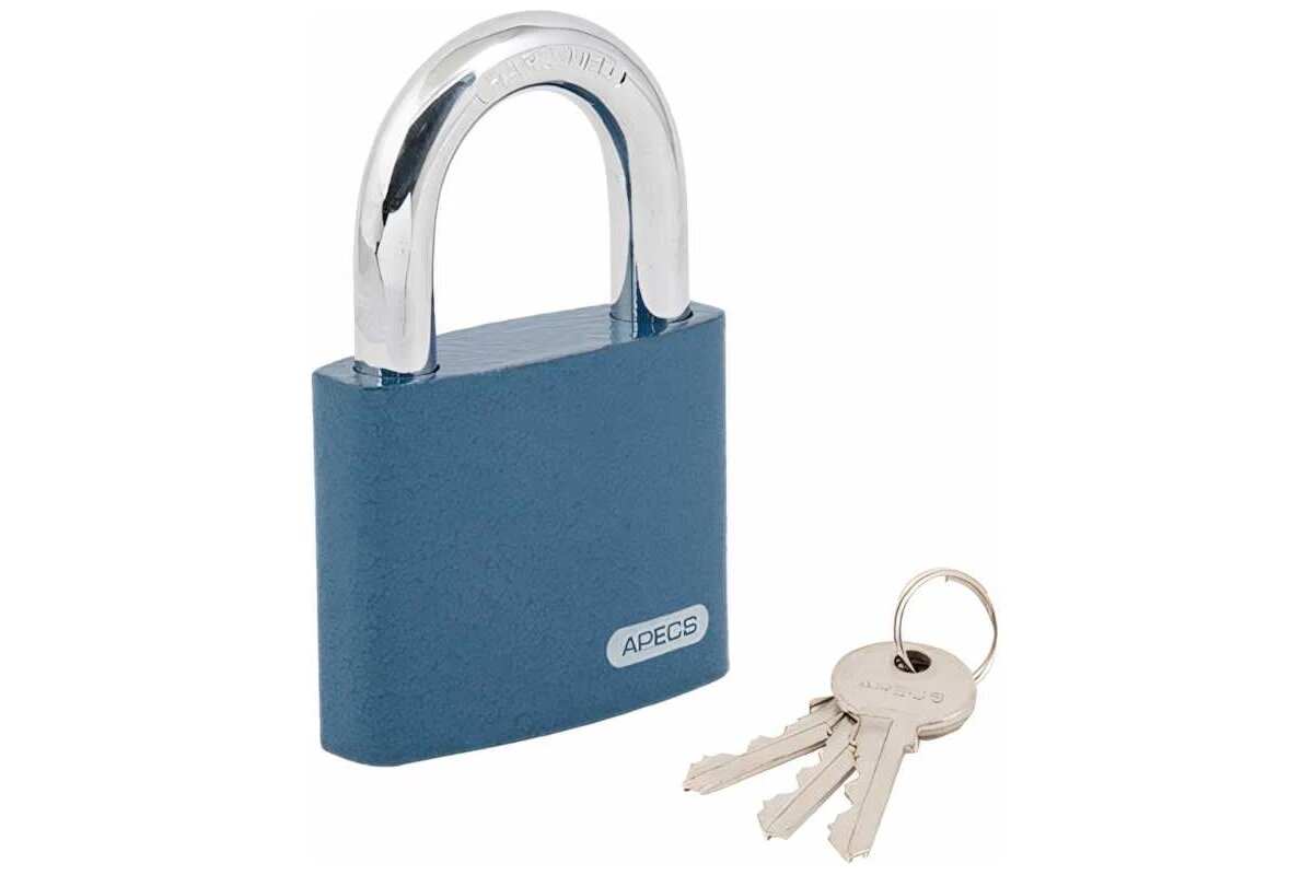 APECS PD-02-60 навесной замок 60 мм, прочный стальной корпус и защита, модель 17488