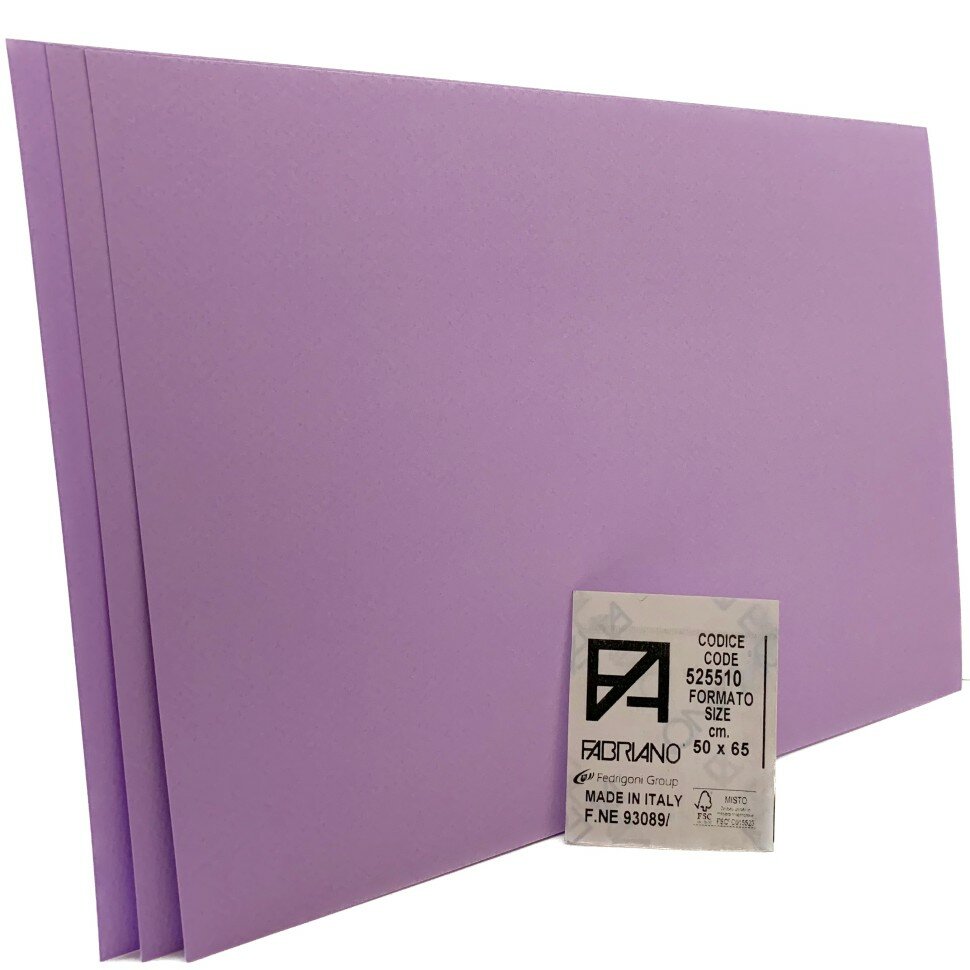 Бумага для пастели № 33 Лиловый, 10 листов в папке А-4, Tiziano