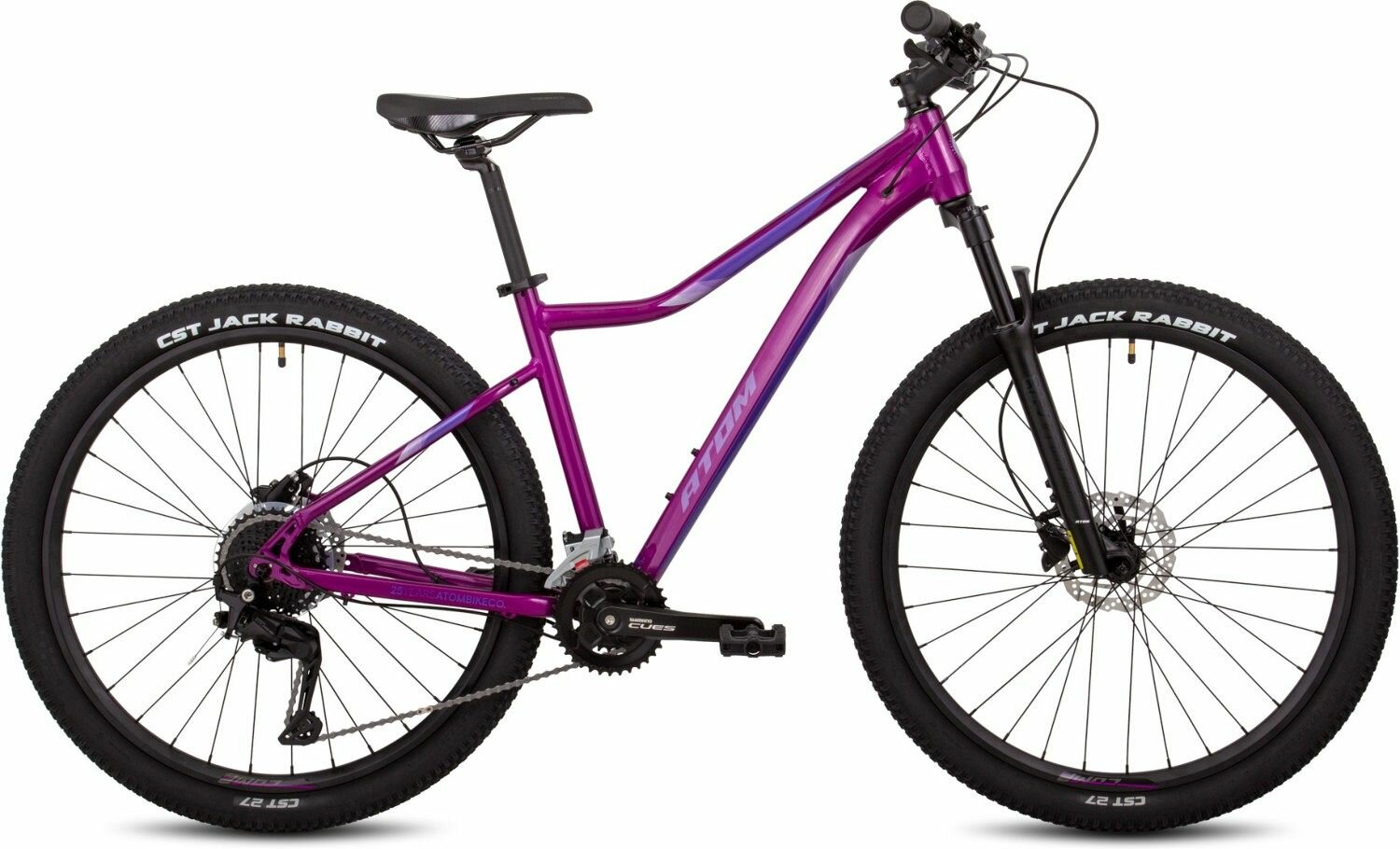 Велосипед городской Atom Vibes Seven 50 (2025), рама M (17"), глянцевый фиолетовый