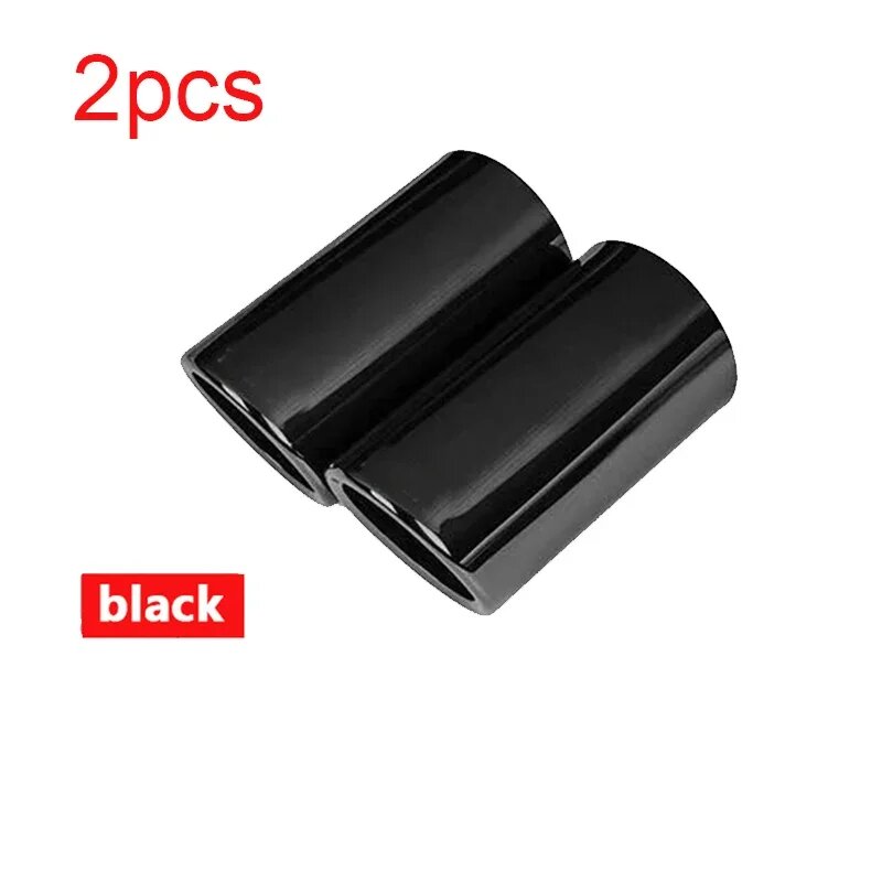 Эксклюзивный автомобильный Стайлинг для Volkswagen Tiguan 2 2019 2020 2021 стальной глушитель выхлопной трубы наконечник выхлопной трубы Отделка автомобильные аксессуары 1,4 T 2 PCS BLACK