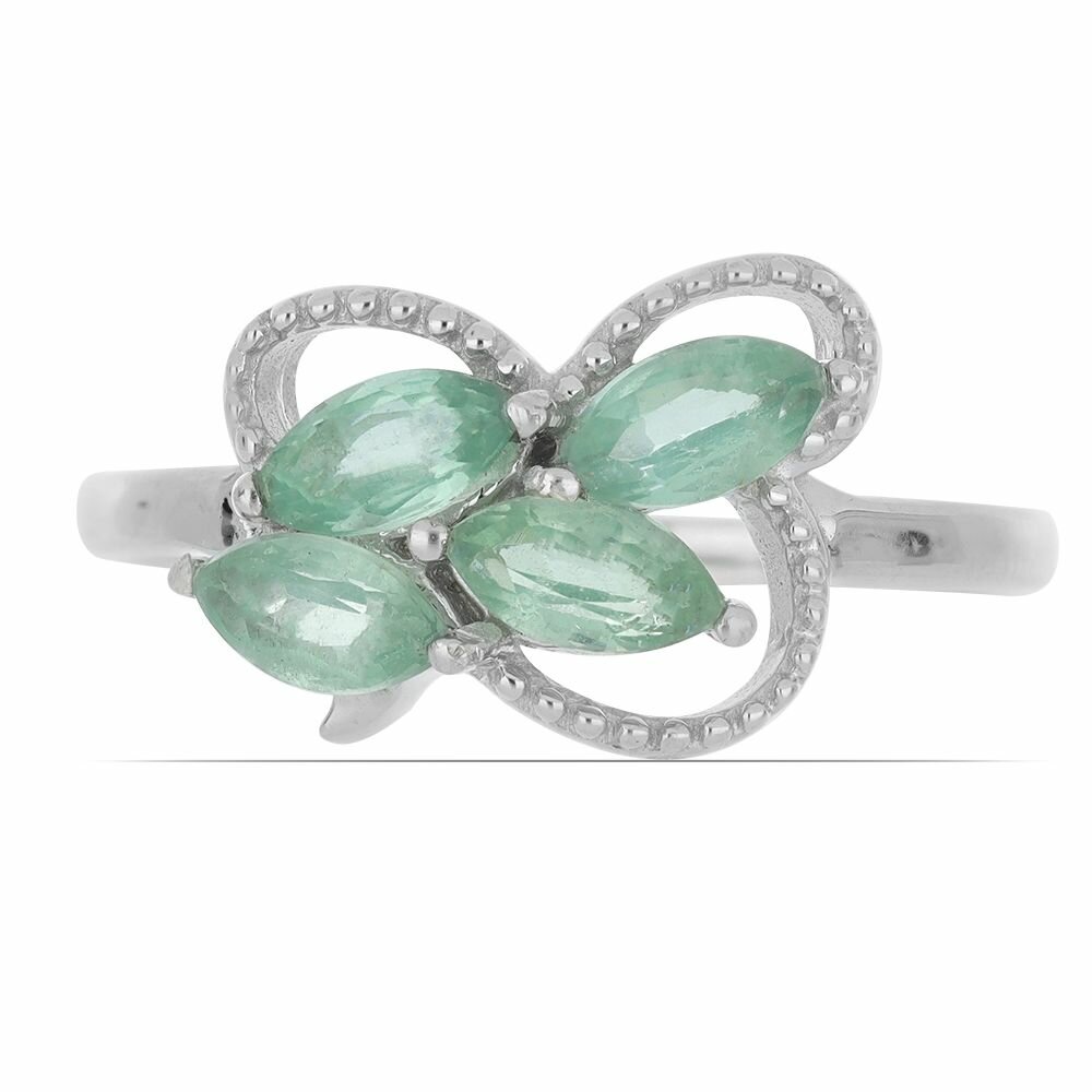 Кольцо, серебро, 925 проба, родирование, кианит