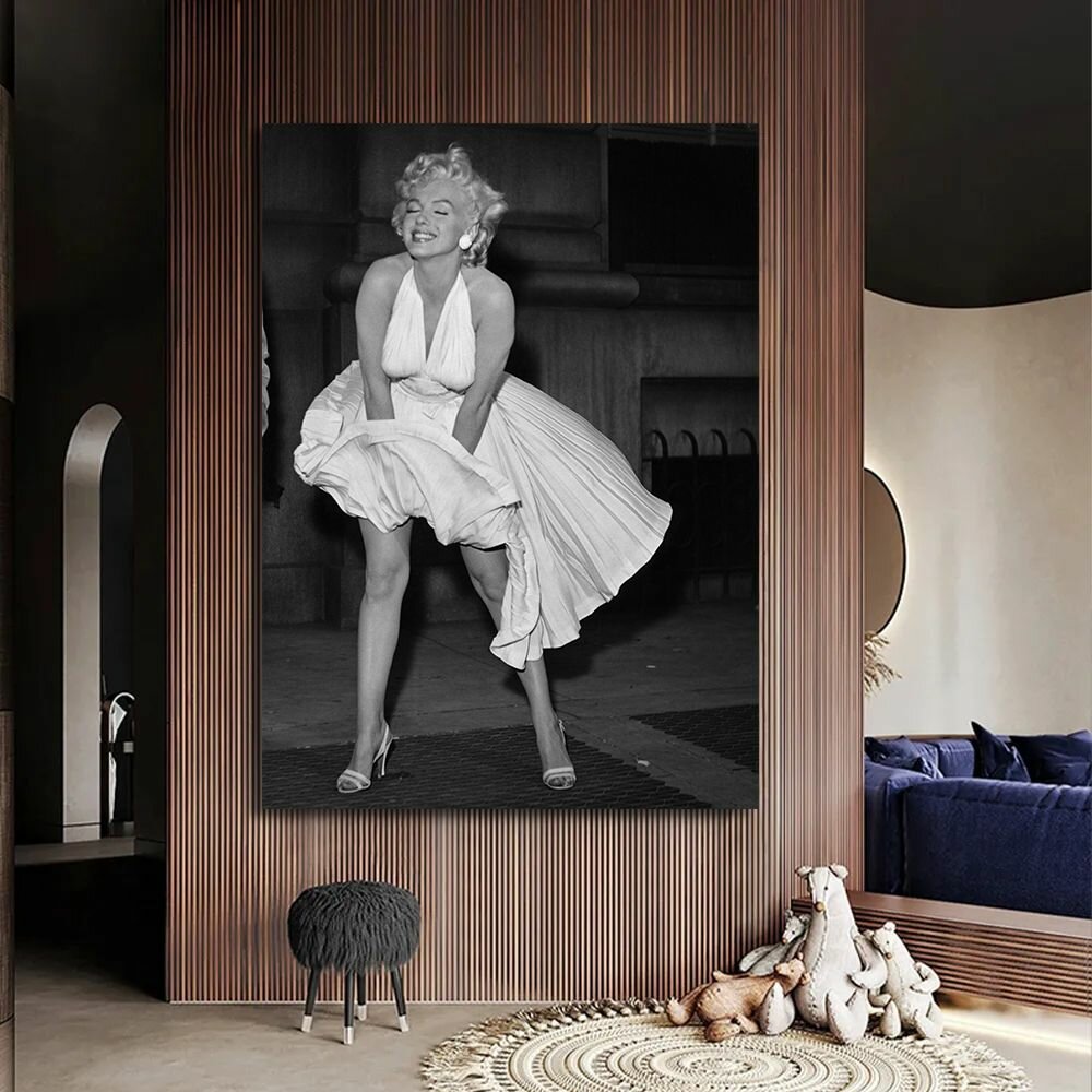 Картина "Мерлин Монро", холст, на подрамнике, печать, 80x60 см