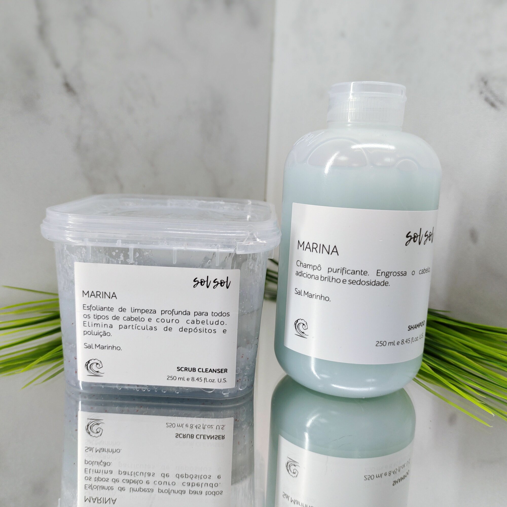 Шампунь + скраб с морской солью Sol Sol Marina 250 мл + 250 мл