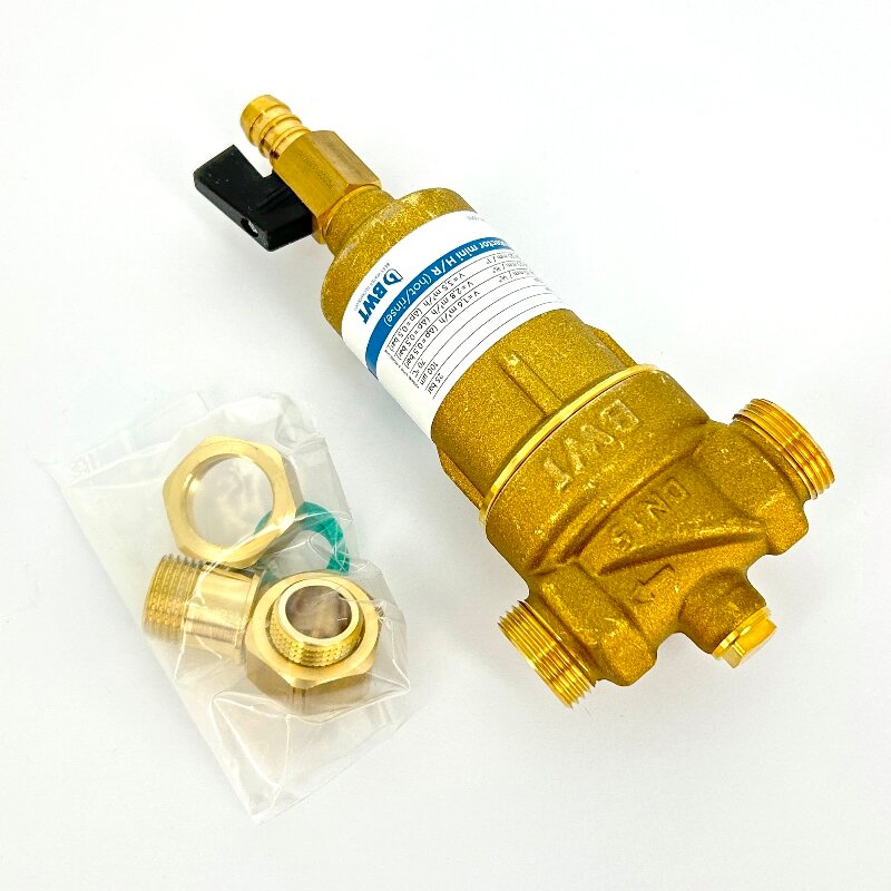 Фильтр промывной Protector mini 1/2" 100 мкм, латунная колба 810506