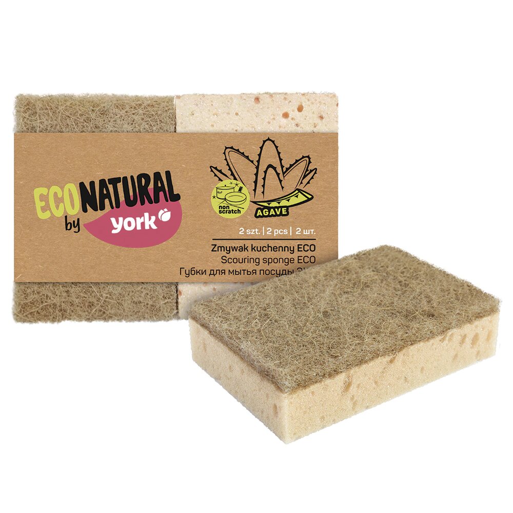 Губки для посуды York ЭКО 2 шт