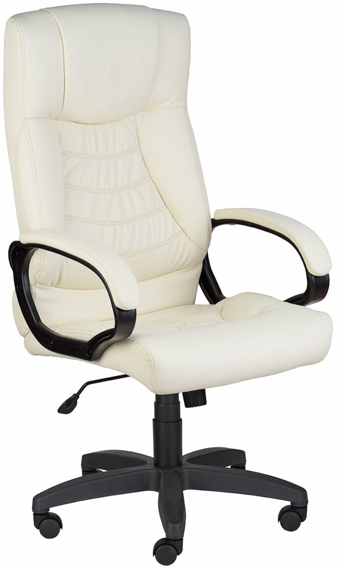 Кресло компьютерное OLSS Хилтон, обивка экокожа, цвет бежевый