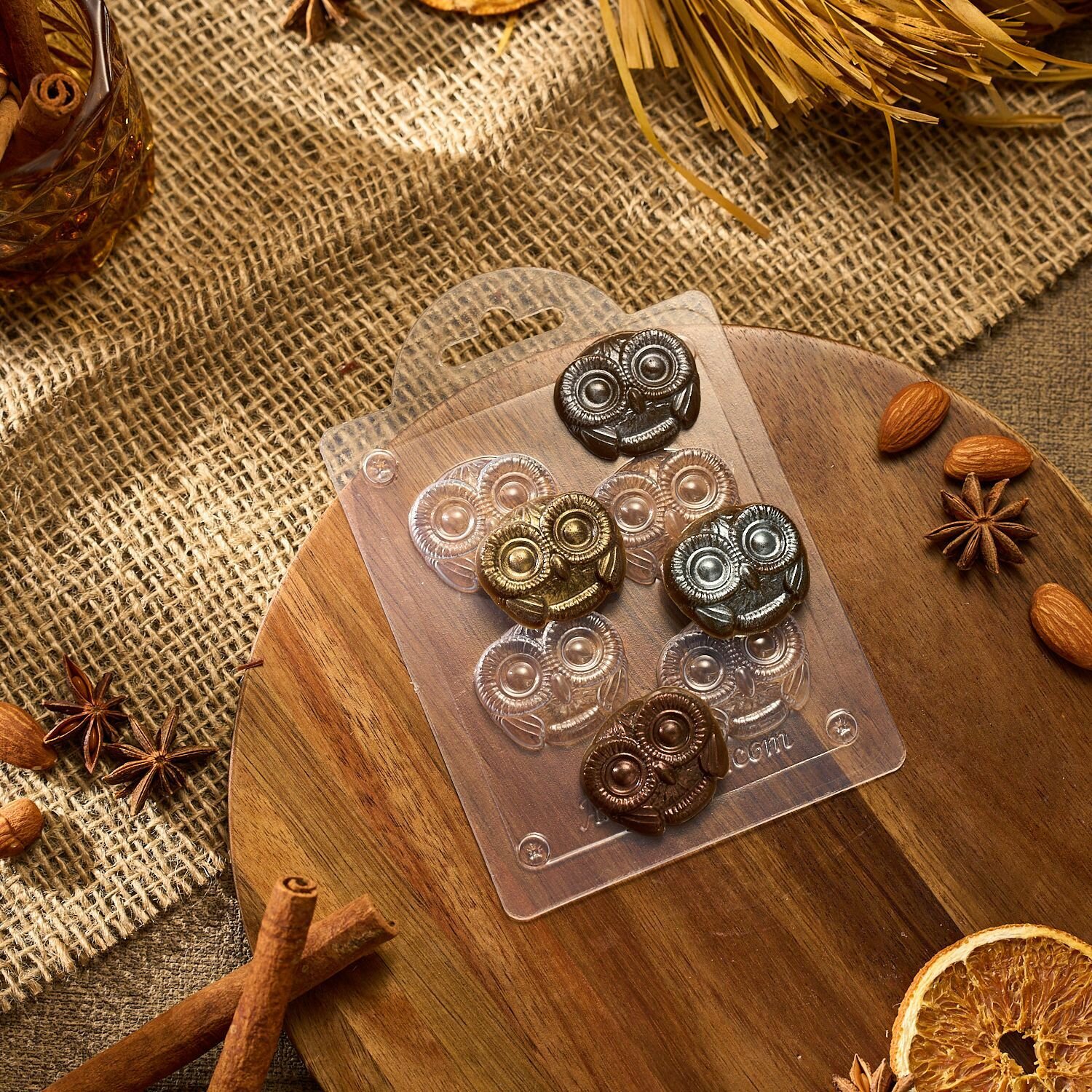 Форма для заливки мыла пластиковая - Совушка мини