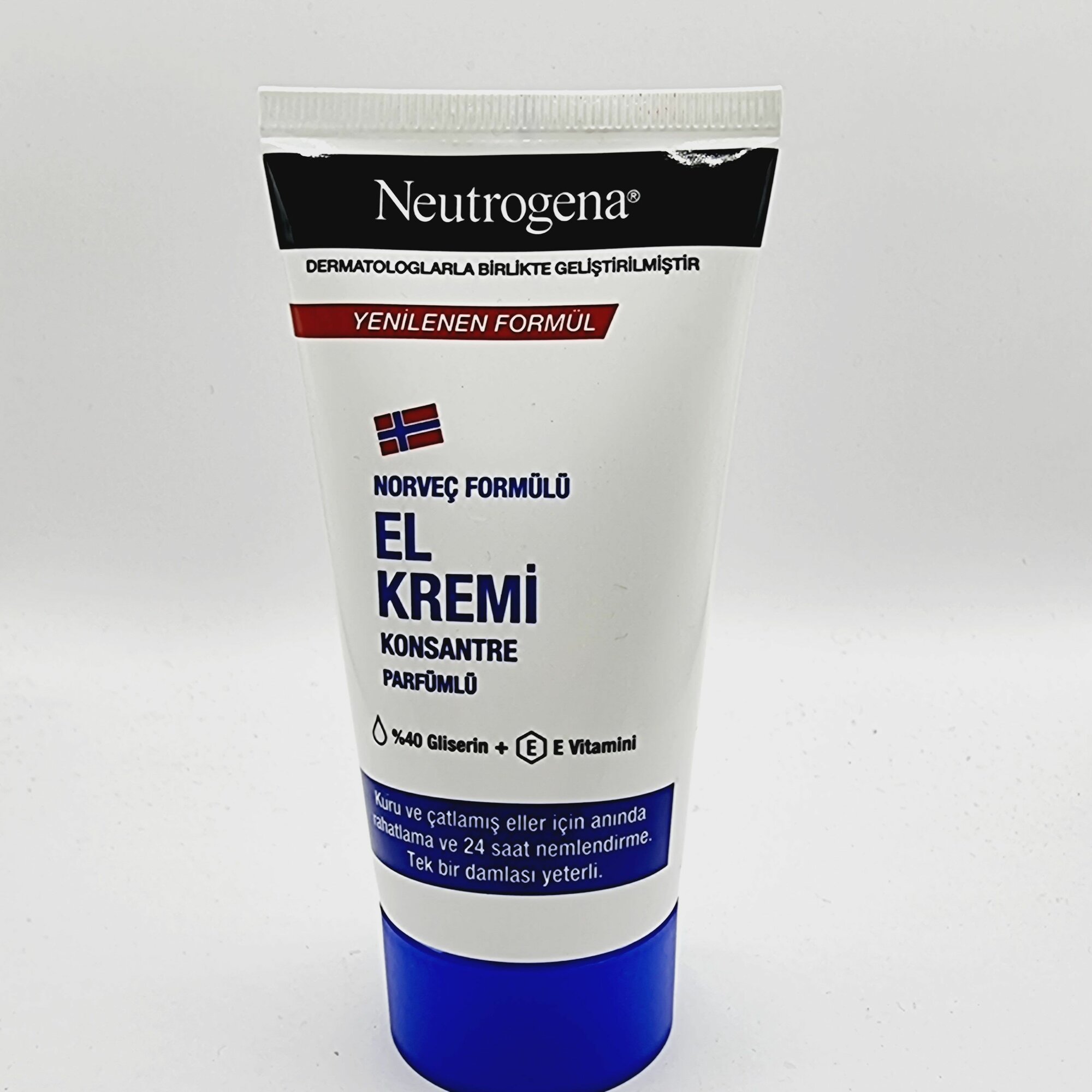 Neutrogena Крем для рук концентрированный для очень сухой кожи, с глицерином и витамином Е, 75 мл (Франция)