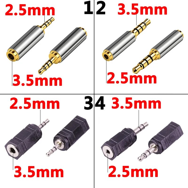 Аудиоадаптер NinthQua 2.5mm to 3.5mm NO.4