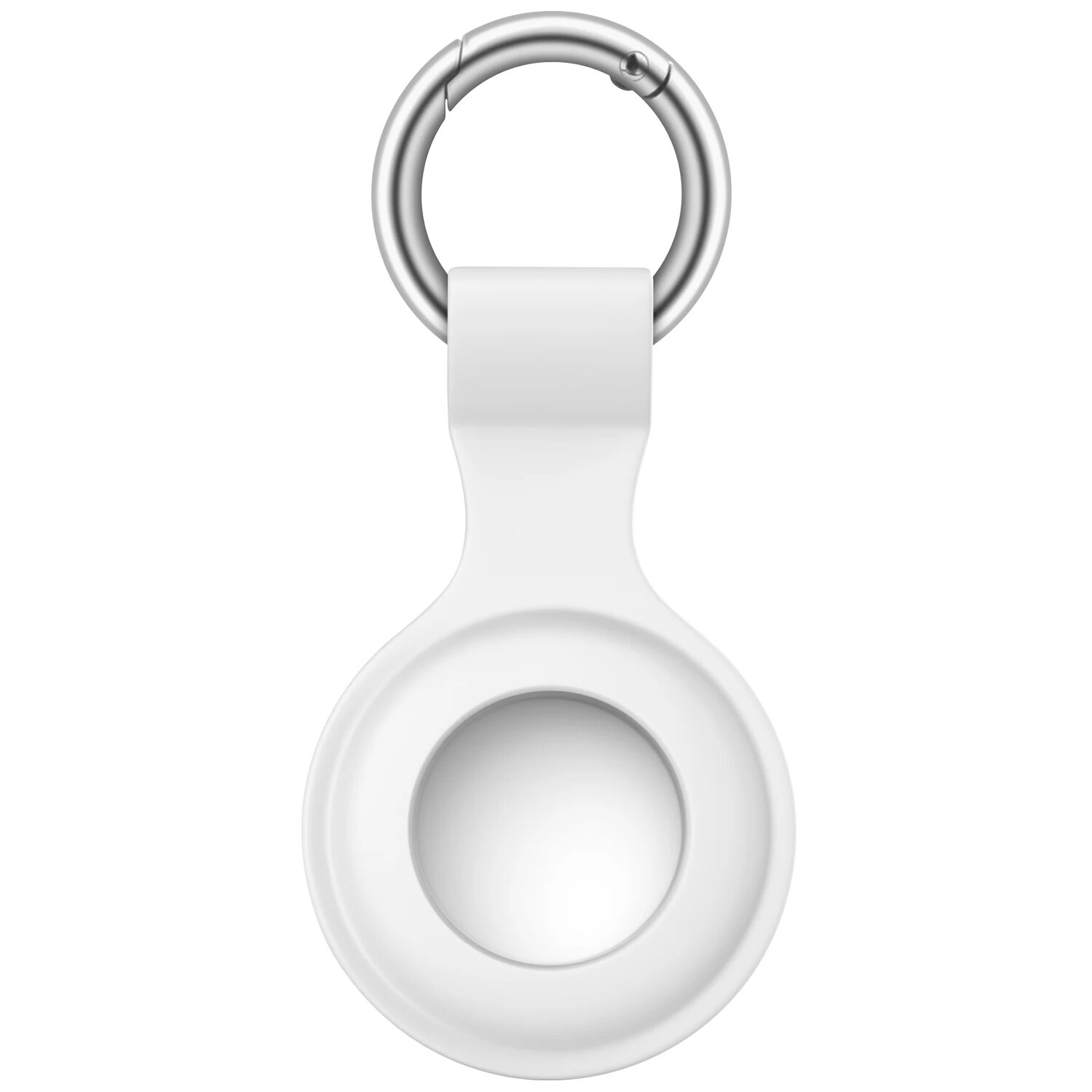 Жидкий силиконовый чехол Tobfit для Apple Airtag White