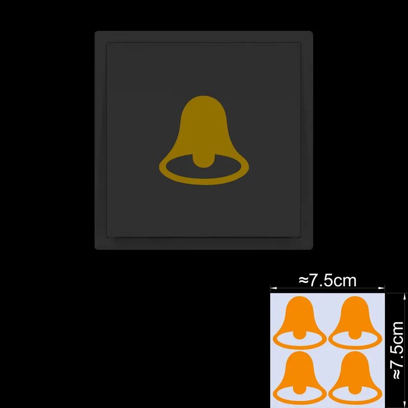 NICELET Светящиеся наклейки для дверного звонка OY