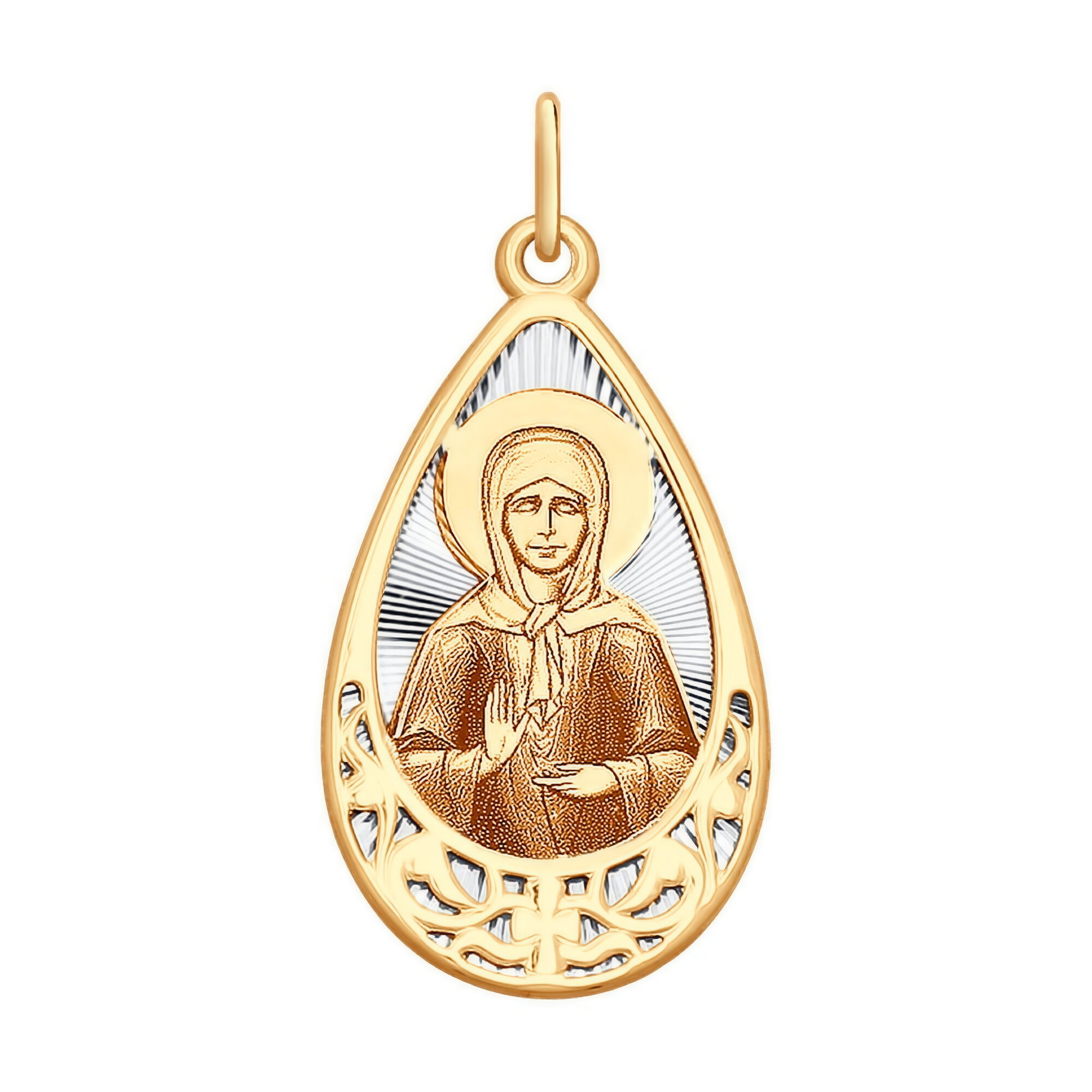 Иконка, красное золото, 585 проба