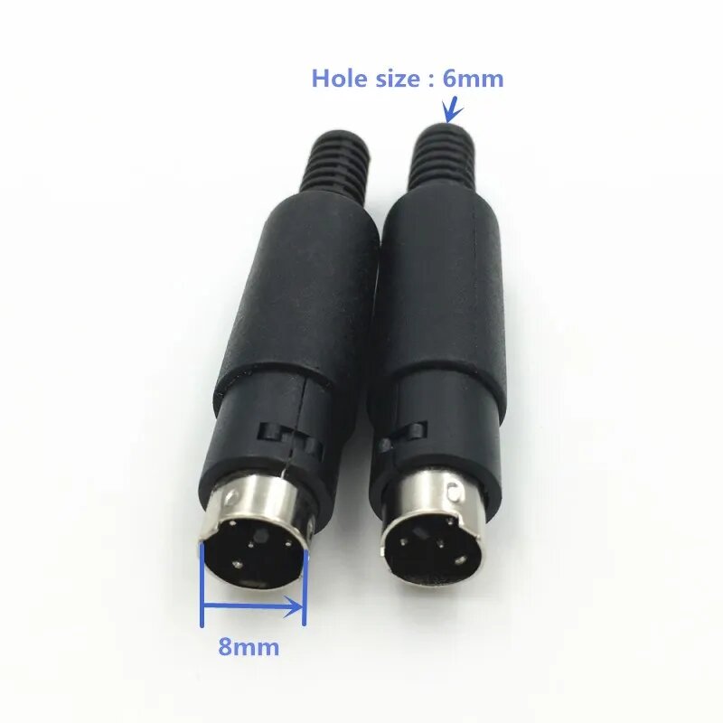 Zeatop Hendar мини DIN штекер 6pin черный