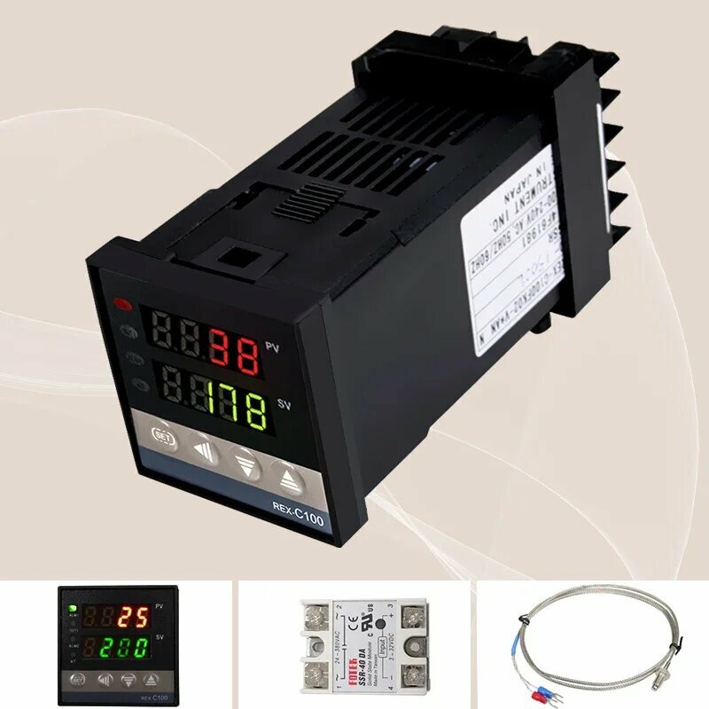 Регулятор температуры REX-C100 XMSJ, 0-1300 Degree