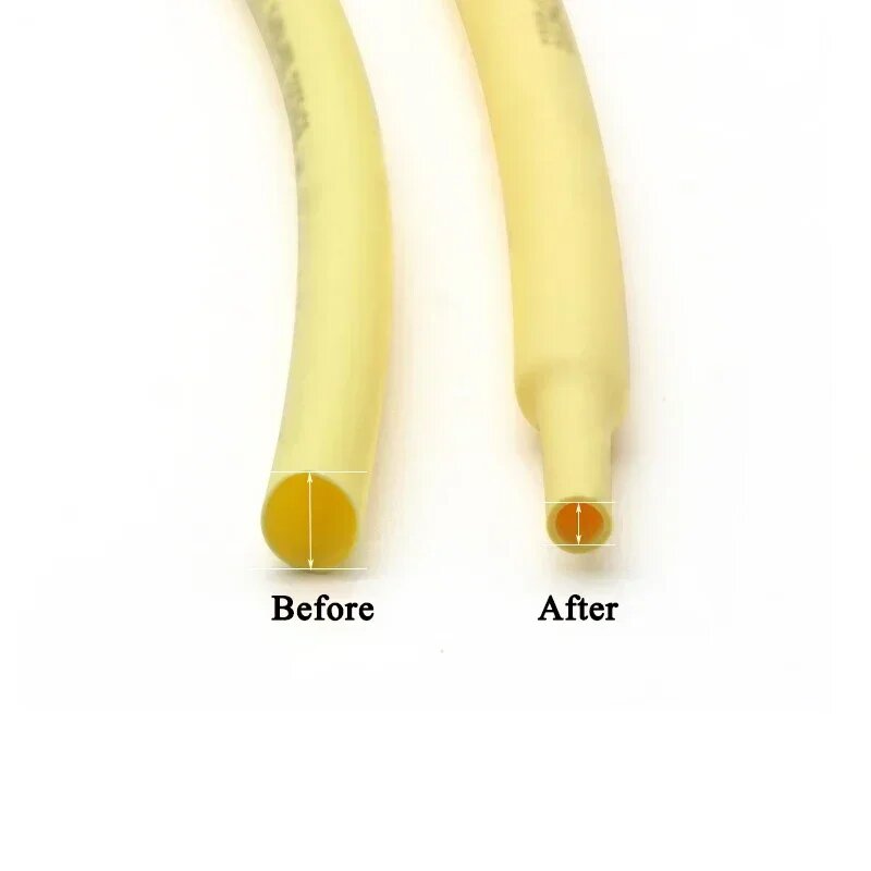 Термоусадочная трубка полиолефиновая 2:1 12 цветов 14mm, Yellow