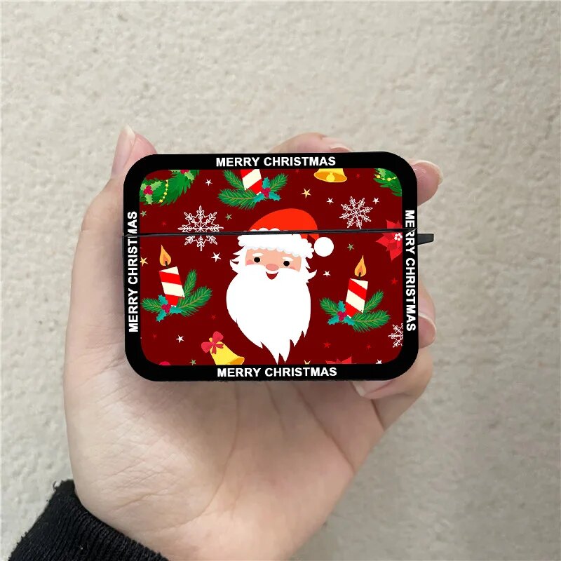 Новогодний чехол для AirPods Pro 2 из силикона For Airpods Pro 2, -2