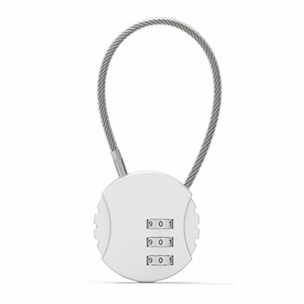 Небольшой дорожный замок для багажа, 3-значный кодовый замок, пароль троса