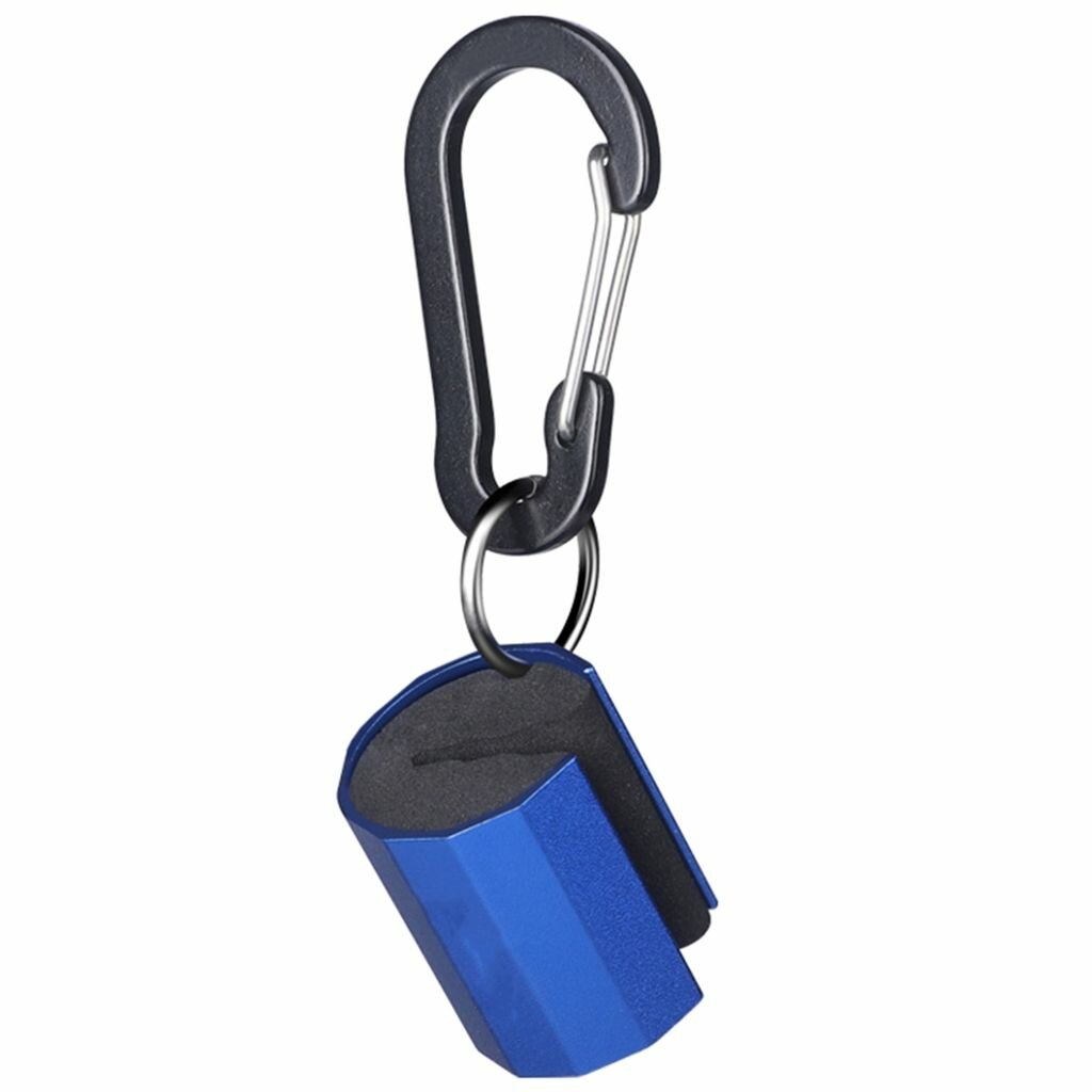 Аксессуары, оснастка для рыбалки, Алюминиевый держатель для спиннинга Луа - синий круглый