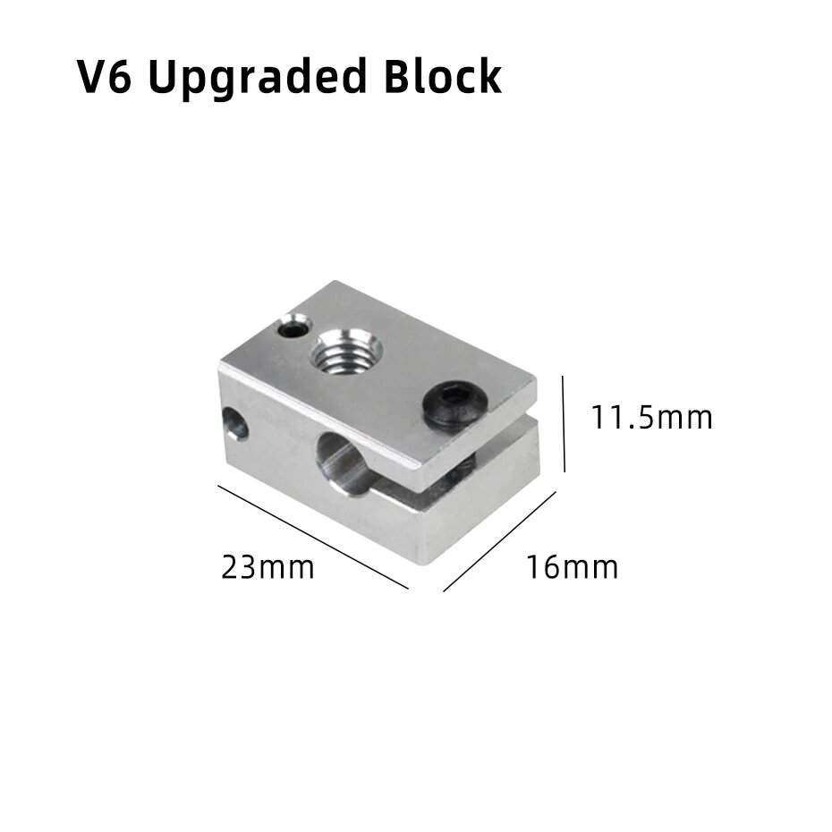 Нагревательный блок для 3D-принтера 5Aplusreprap V5 V6 MK7 MK8 CR10 VOLCANO V6 Upgraded Block