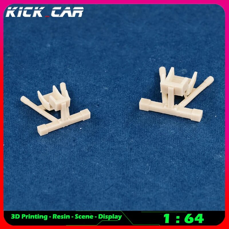 Kickcar 1/64 мотоцикл пластиковый Розовый, Jiffy Stand small