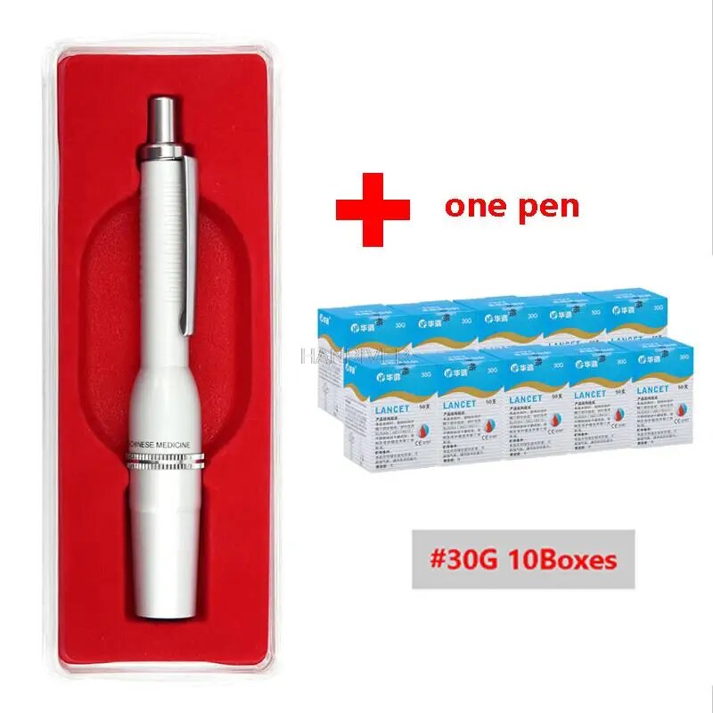 Ручка + 10 коробок игл для кровопускания 23G HANRIVER — фото 1