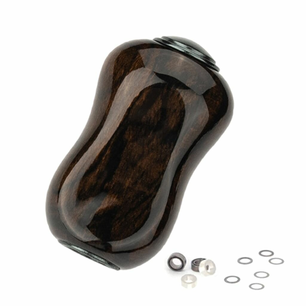 DIY деревянный мяч - плоский черный граб