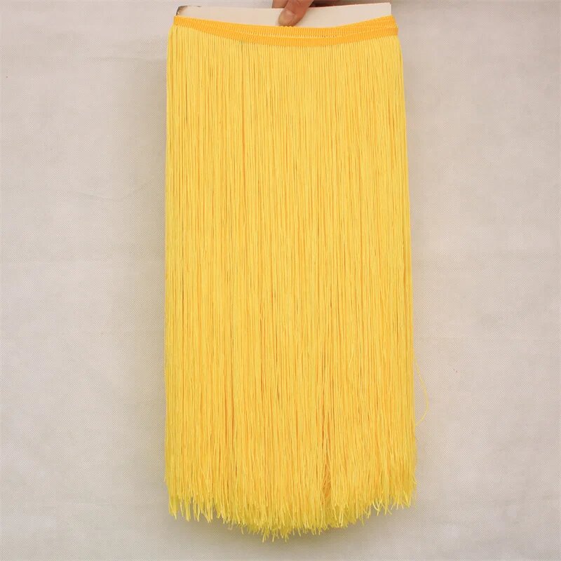 Кружевная бахрома 10 м, полиэстер Желтый, 2Meters, Желтый