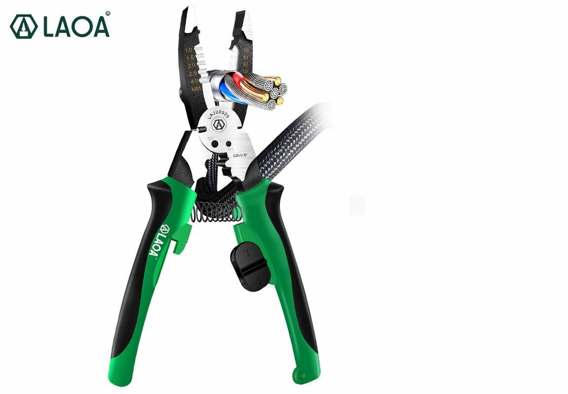 Пассатижи-кабелерез усиленные многофункциональные 6 в 1 мультитул LAOA LA320929