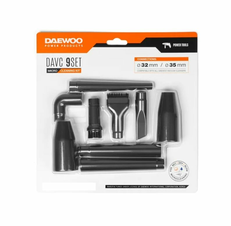 Набор микронасадок для пылесоса DAEWOO DAVC 9 SET