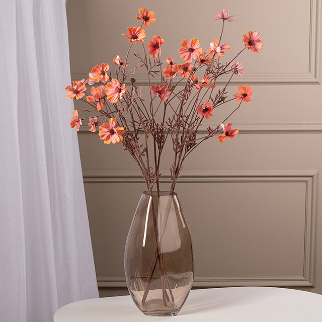 Искусственная ветка Космея - Sunshine 77 см оранжевая, EDG, 2100190A399-2