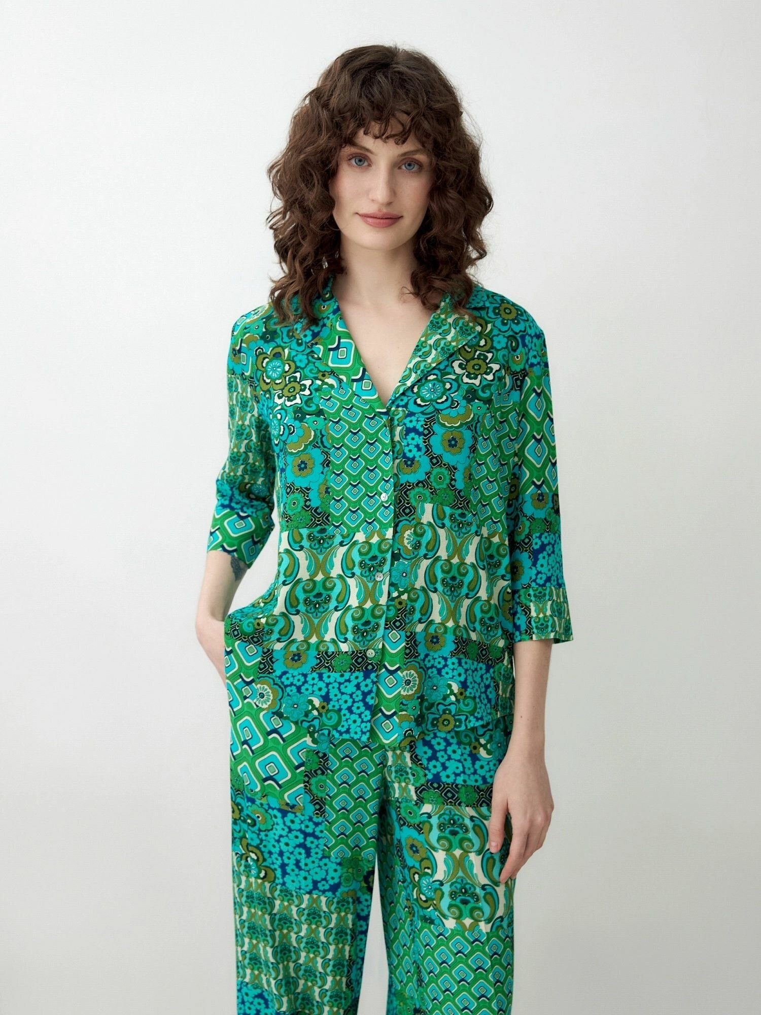 Блуза летняя, из вискозы