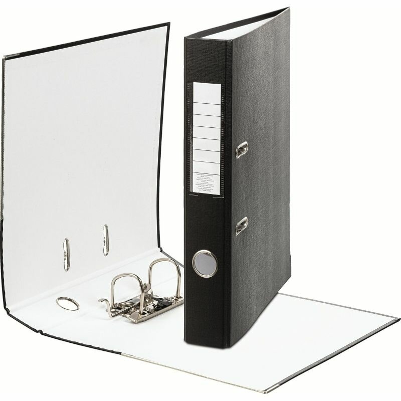 Папка-регистратор Attache 50 мм, с металлическим уголком, цвет черный