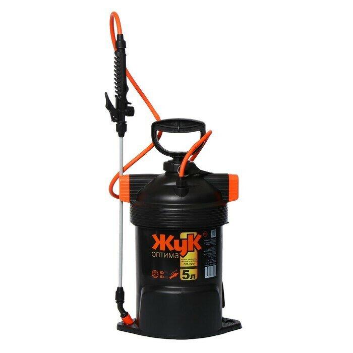 Опрыскиватель Жук помповый ОП-220, 5 л, термоусадка, пластиковый брандспойт (3469-00)
