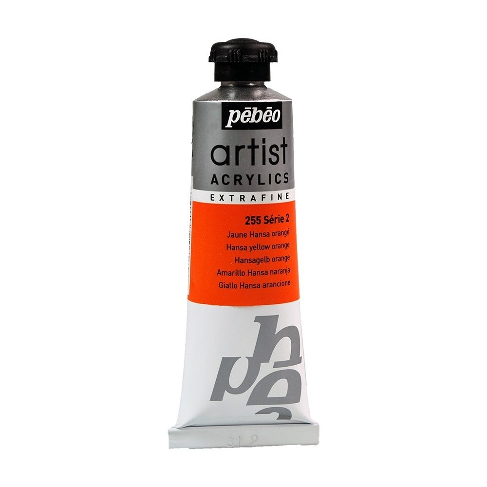 Краска акриловая Pebeo Artist Acrylics extra fine, №2, 37 мл, желто-оранжевый ганза