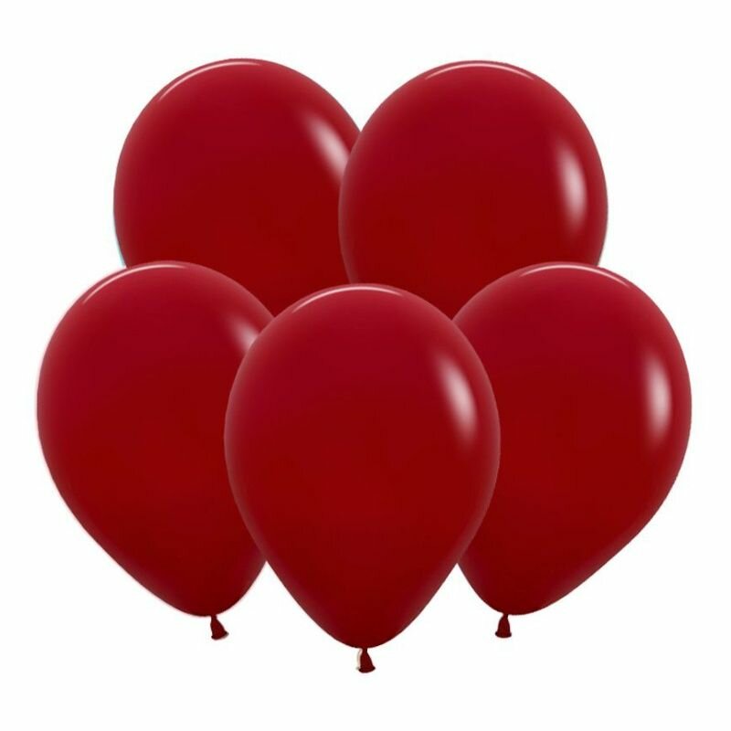 Шар воздушный Sempertex латексный Императорский красный, Пастель, Imperial Red, 25 шт