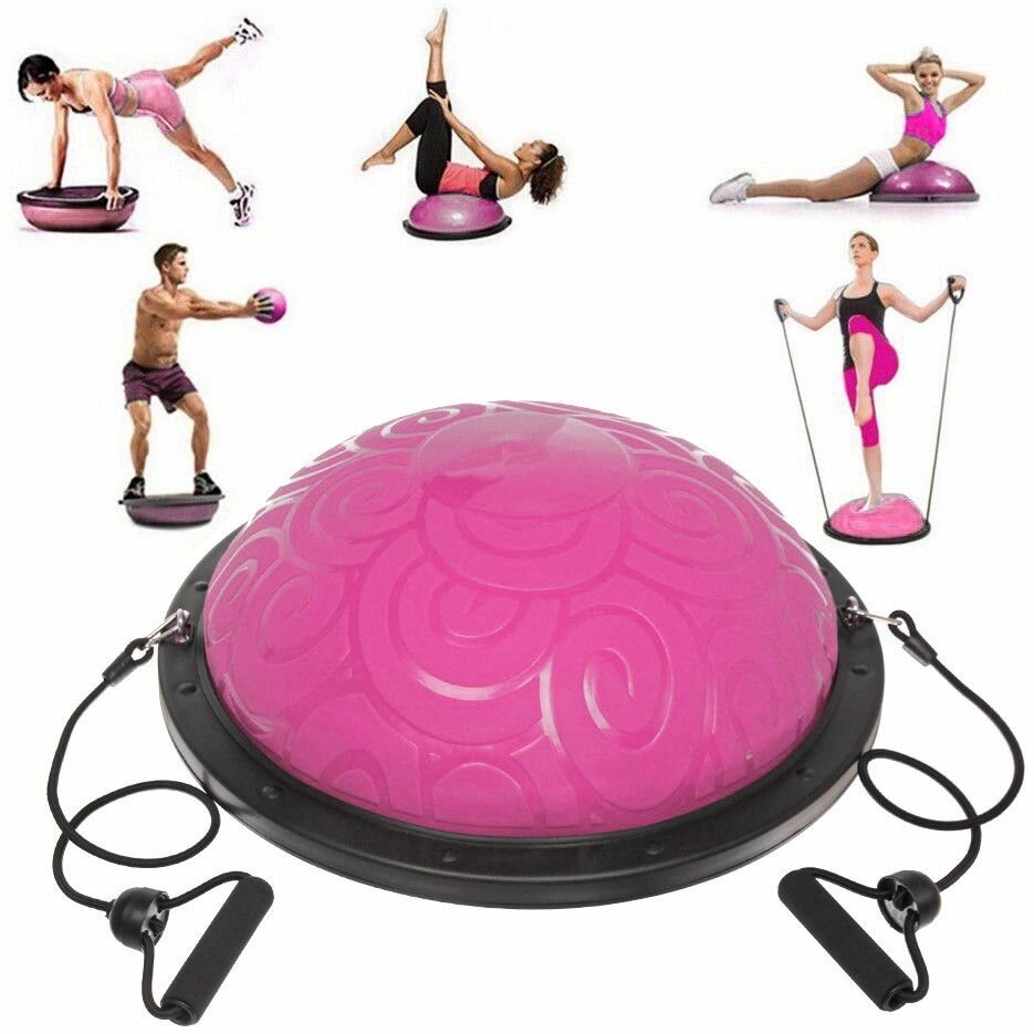 Балансировочная платформа, полусфера, 59х18 см с насосом в комплекте