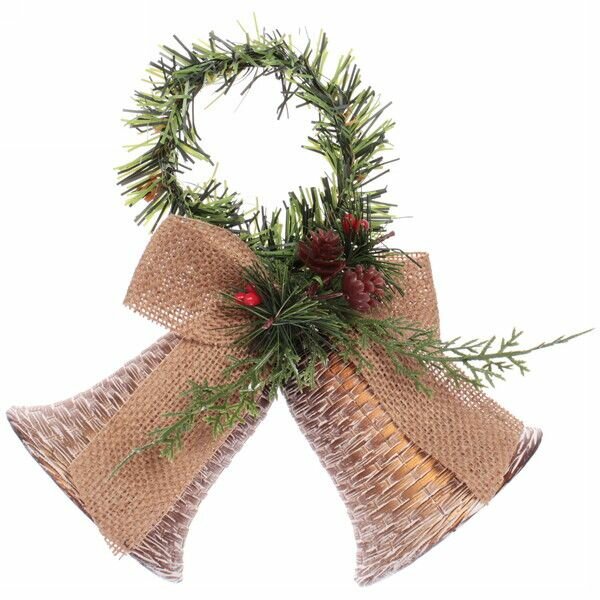 Украшение новогоднее Серпантин Зимний колокольчик 19х10х13 см, цвет золото