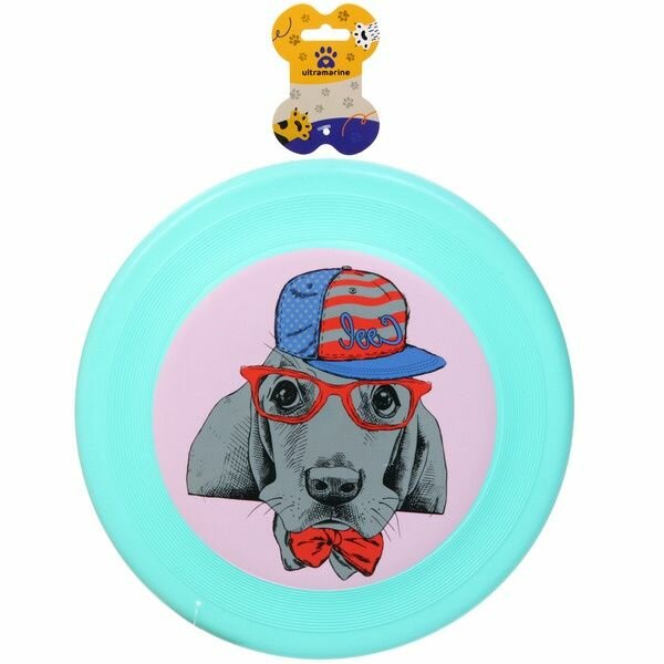 Фрисби для собак ULTRAMARINE "Мр. Джек", резиновая зеленая, 23 см