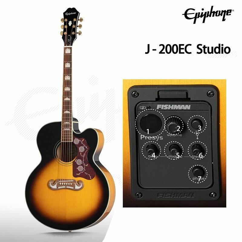 Epiphone J-200EC VS Aged Vintage Sunburst / Электроакустическая гитара