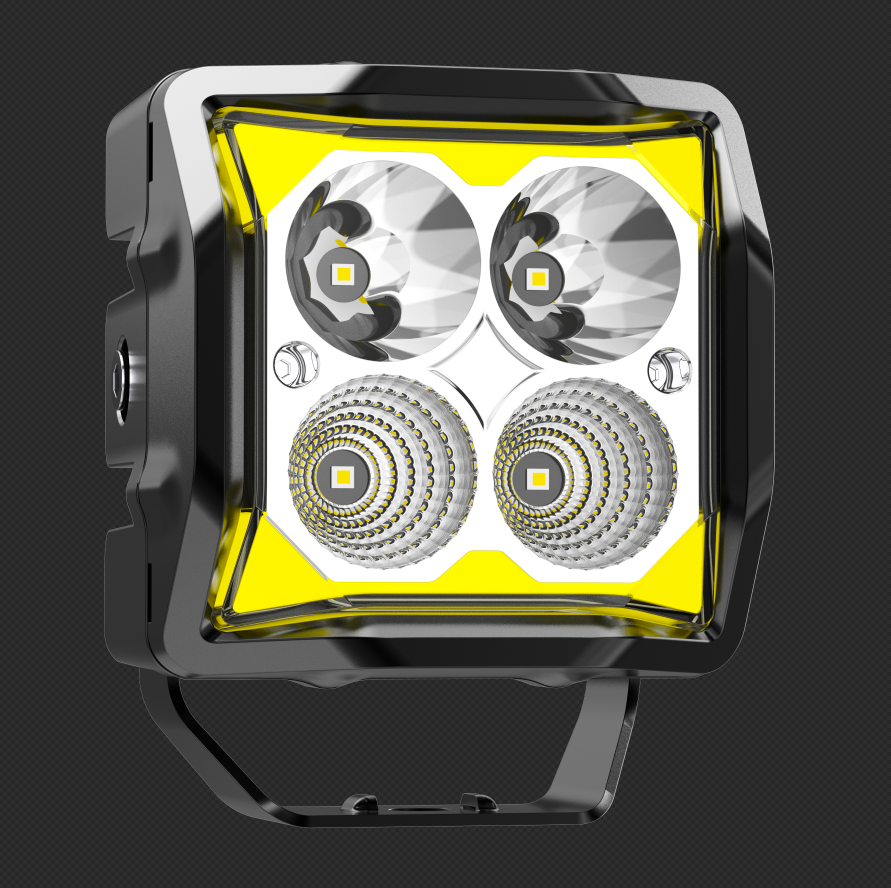 PL2410G2W, Рабочая лампа Wrangler мощностью 50 Вт, 4-дюймовая светодиодная рабочая лампа, подключение DT, 5 фар с дистанционным управлением, автомобильное качество, основной блок с системой вспомогательного освещения для мотоциклов ATV,