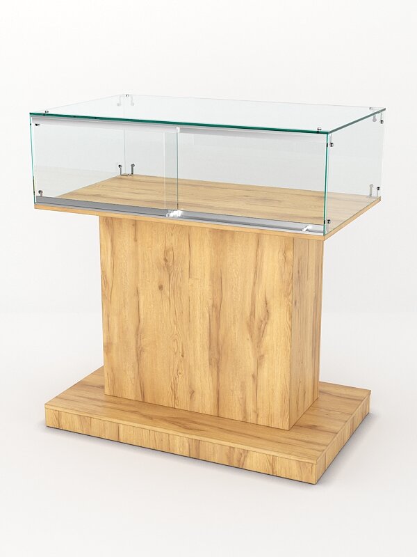 Витрина для музеев №1Б, Дуб Золотистый. Производитель товара - компания Westcom.